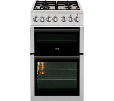 HOTPOINT Ultima HAG60P Gas Cooker - White