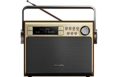Bush Wooden DAB Clock Radio
