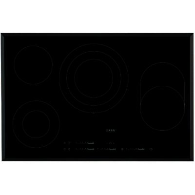 AEG HK955070FB 90cm Ceramic Hob with Direk Touch Controls in Black Glass